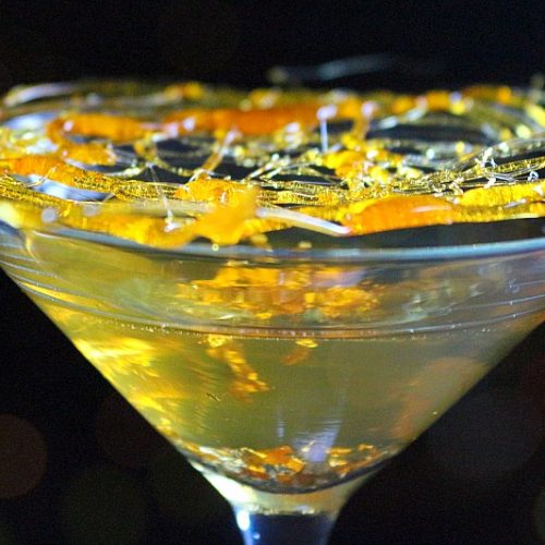Stunning Five Golden Rings Cocktail | A Cork, Fork, & Passport